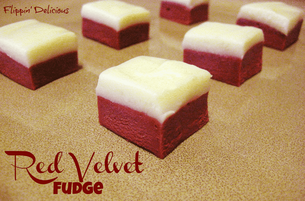 Red Velvet Fudge - Flippin' Delicious